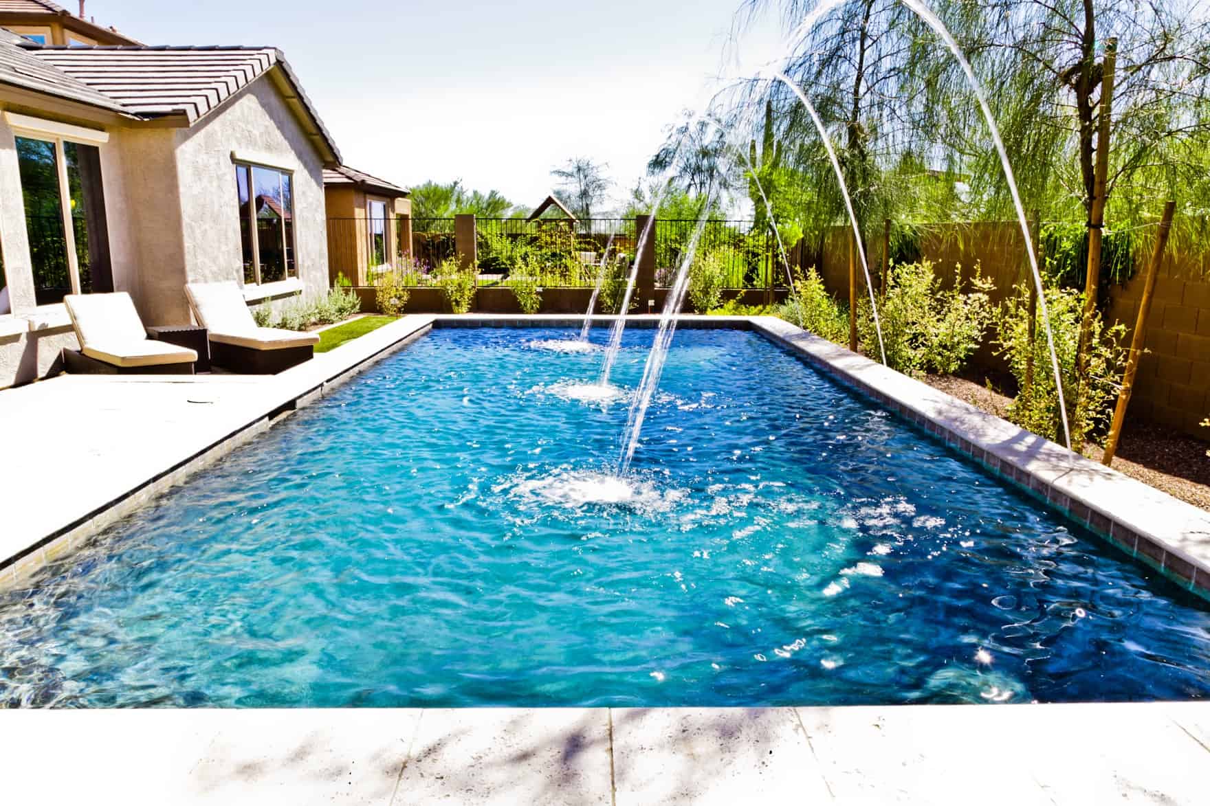 Water Features That Perfectly Pair With A Geometric Pool